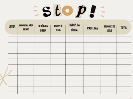 Adedonha temas para Stop Cristão : 60 ideias de temas divertidos e ...