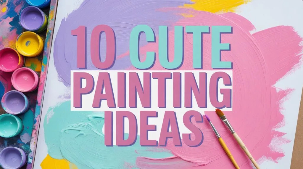 10 Cute Canvas Painting Ideas for Beginners to Try at Home