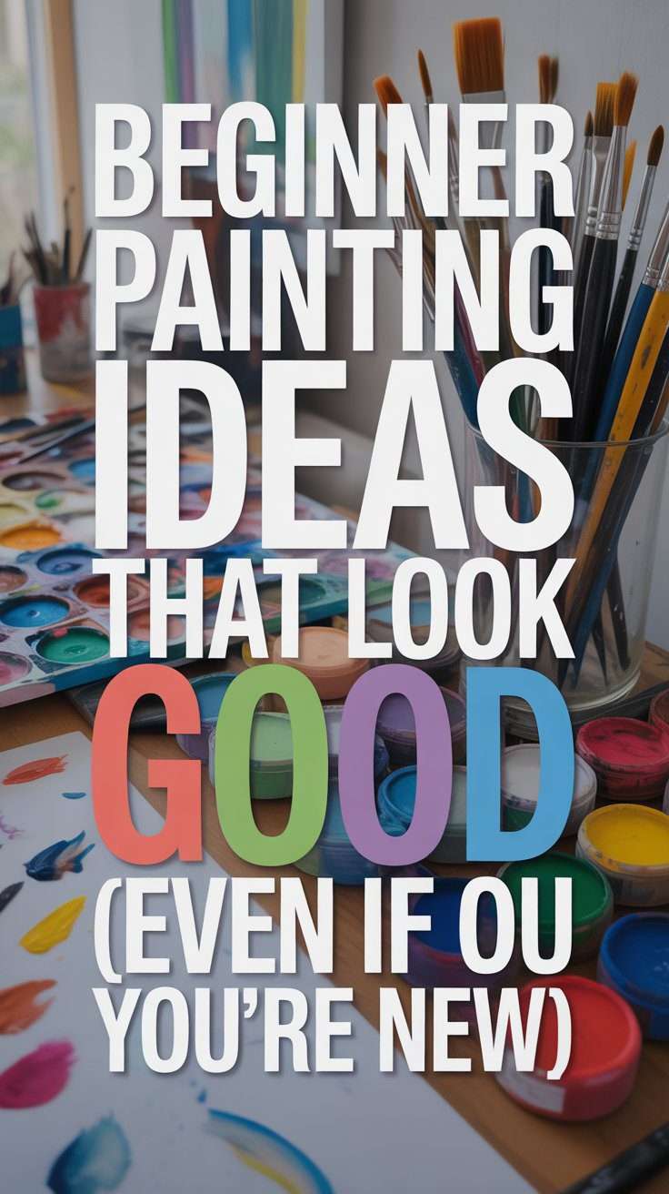 10 Cute Canvas Painting Ideas for Beginners to Try at Home