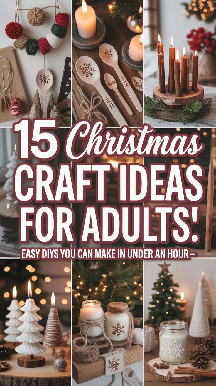 15 Easy Christmas Craft Ideas for Adults (Beautiful DIYs You Can Make ...