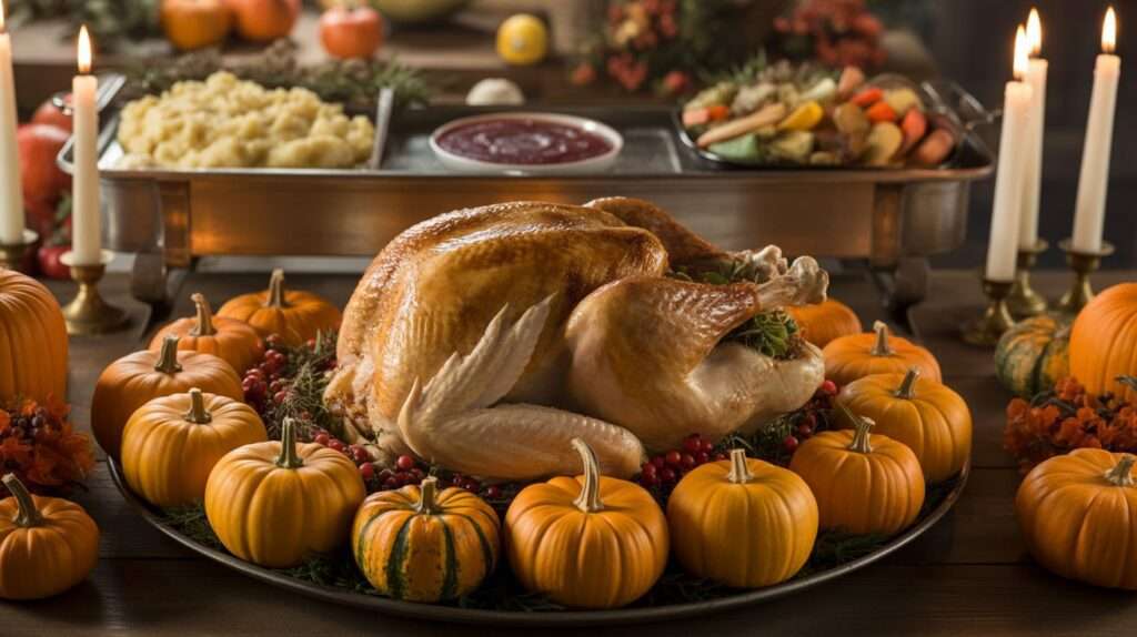 15 Thanksgiving Buffet Setup Ideas (With Beautiful Pumpkin Accents ...