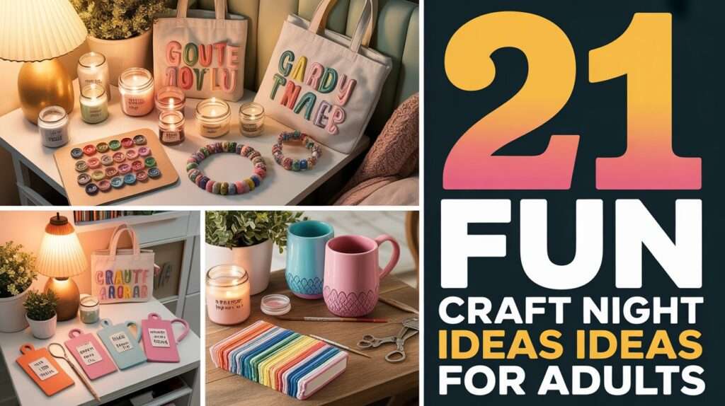 21 Fun and Creative Craft Night Ideas for Adults - Miimo Meu
