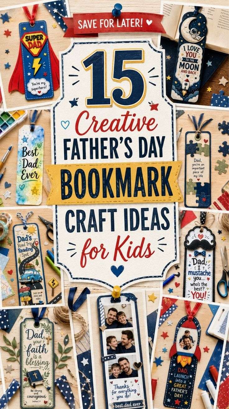 15 Creative Father’s Day Bookmark Craft Ideas for Kids
